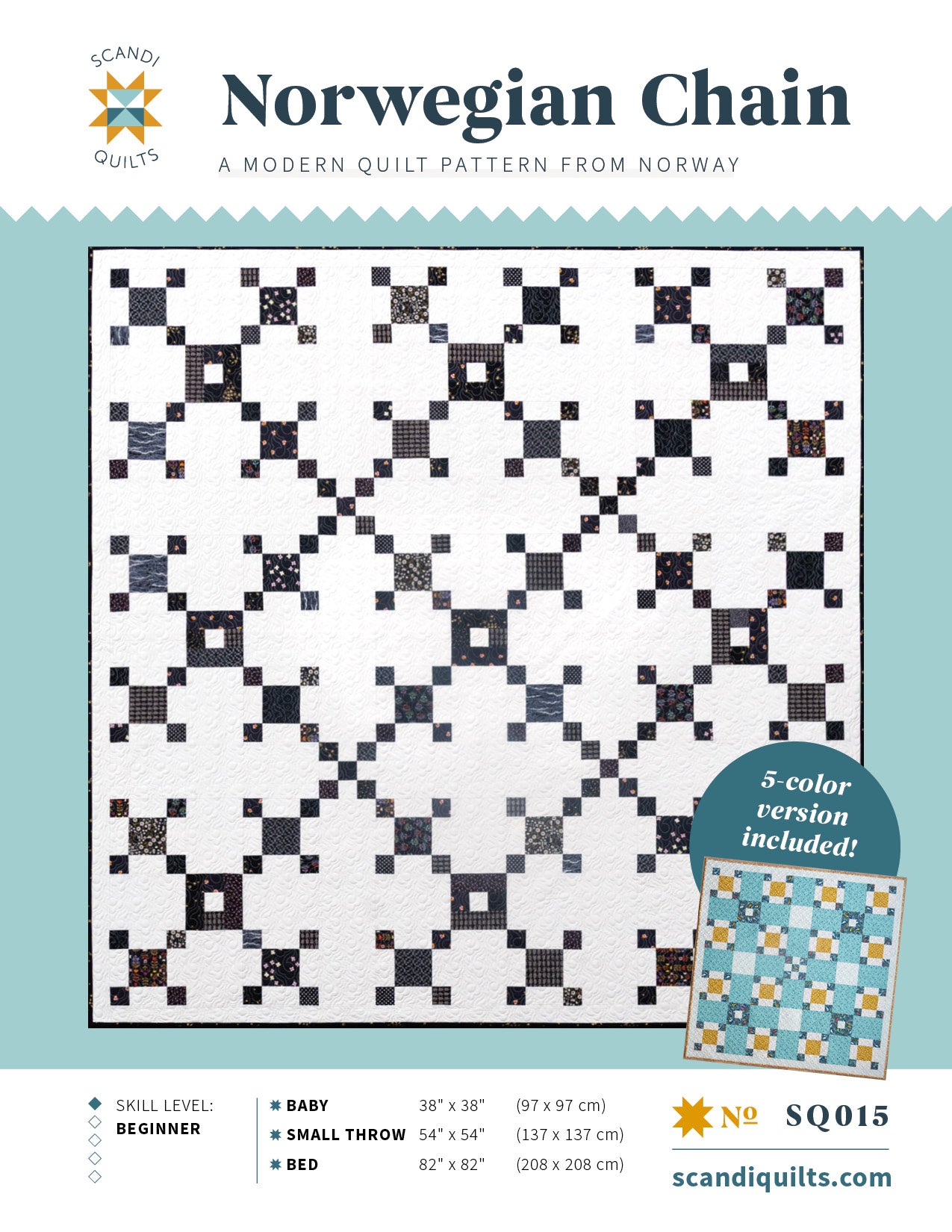 Norwegian Chain quilt pattern – Scandiquilts