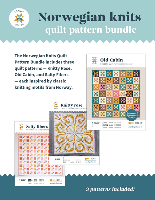 Norwegian knits quilt pattern bundle – Scandiquilts