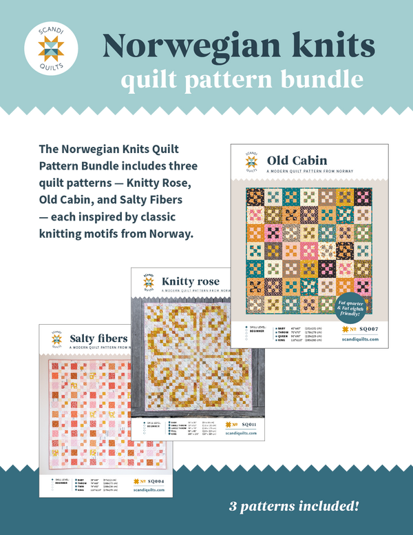 Norwegian knits quilt pattern bundle – Scandiquilts