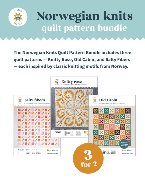 Norwegian knits quilt pattern bundle – Scandiquilts